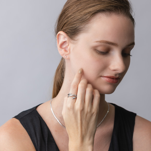 DIAMOND PYTHON RING(1XR0601)Pt950 リング｜スタージュエリー公式オンラインストア