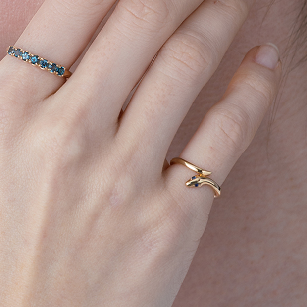 PYTHON KNOT PINKIE RING(2JR0518)K10 ピンキーリング｜スタージュエリー公式オンラインストア