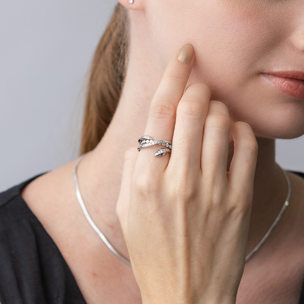 DIAMOND PYTHON RING(1XR0601)Pt950 リング｜スタージュエリー公式オンラインストア