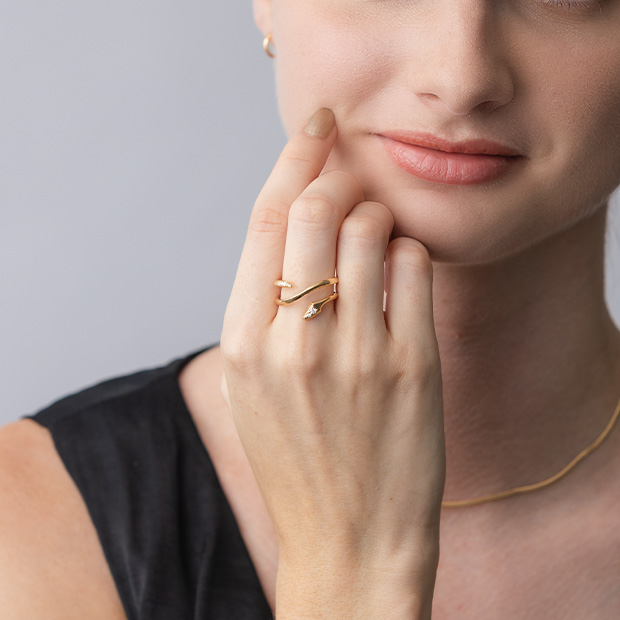 DIAMOND PYTHON RING(1ZR1242)K18 リング｜スタージュエリー公式オンラインストア