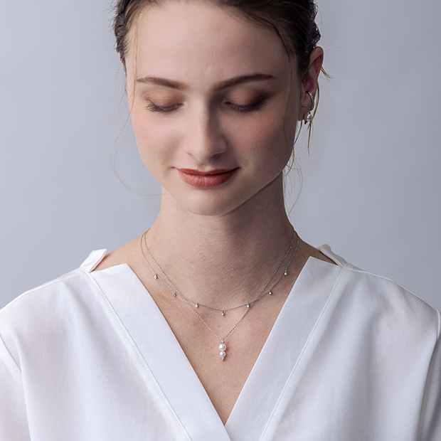 DIAMOND STATION NECKLACE(2XN0451)Pt950 ネックレス｜スタージュエリー公式オンラインストア